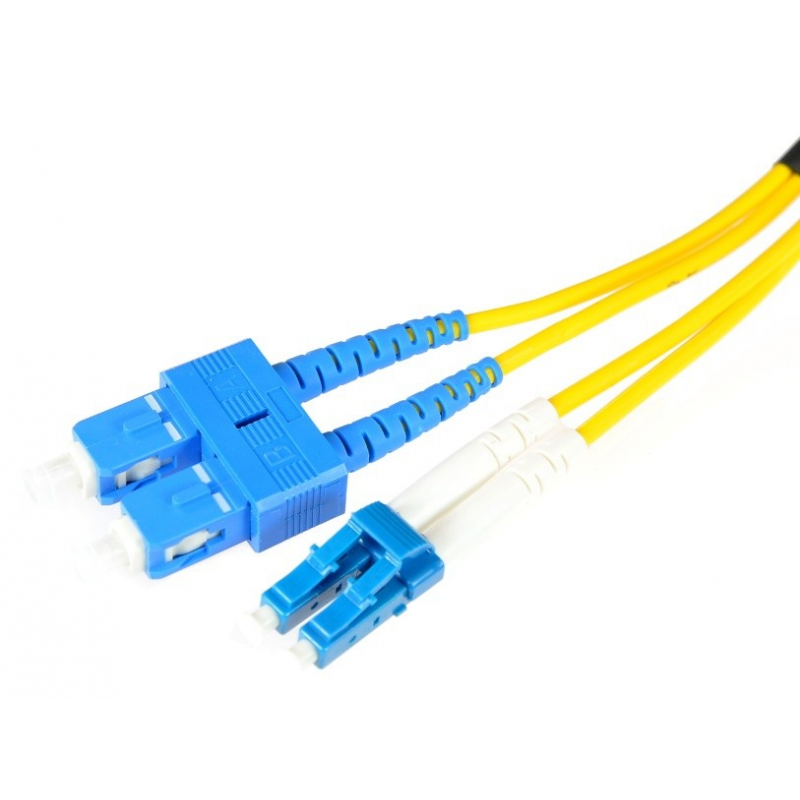 SC-LC Fiber Patch Cord, Single Mode, Duplex, UPC