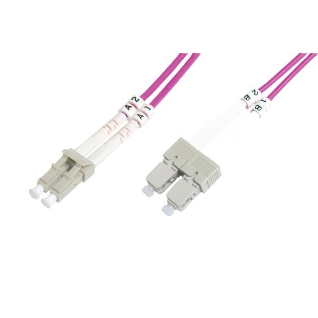 SC-LC Fiber Patch Cord MultiMode Duplex OM4