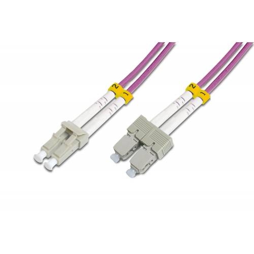 SC-LC Fiber Patch Cord MultiMode Duplex OM4