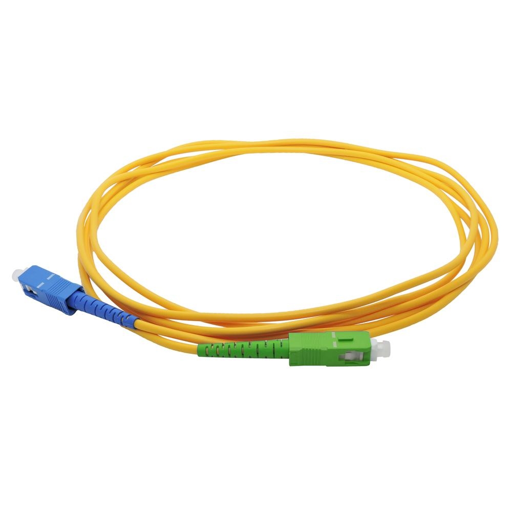 SC APC - SC UPC Fiber Patch Cord Single Mode Simplex